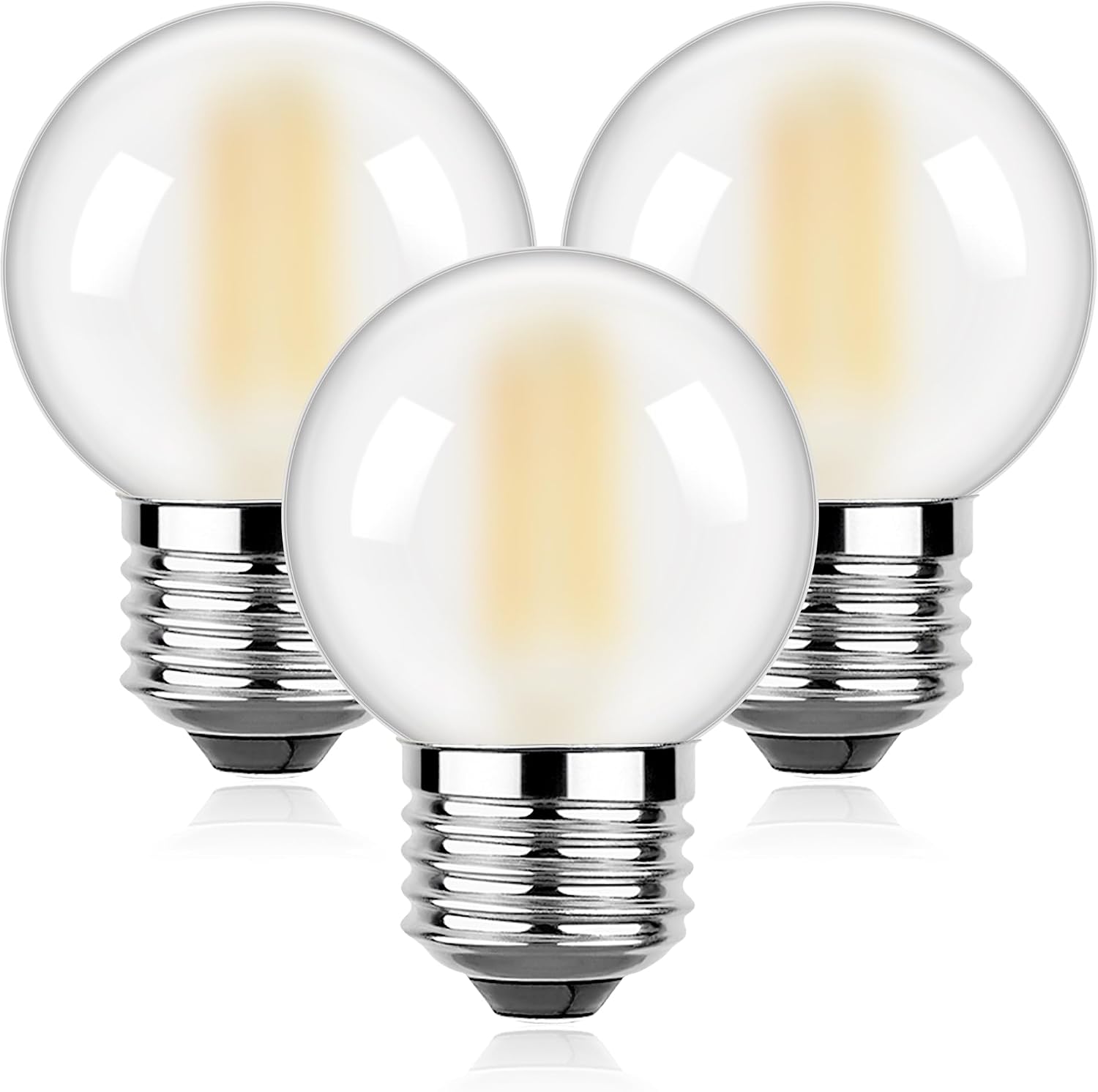 Sphoon Dimmable E26 LED Bulbs Frosted G16.5 6W Equal 60 Watt Light Bulb ...