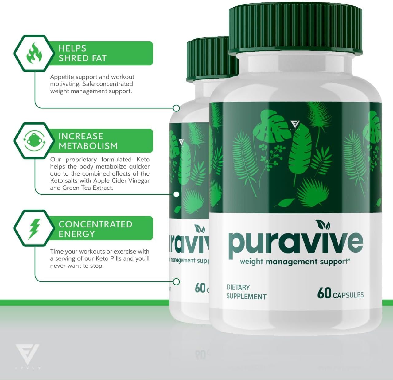 Puravive Pills – Paquete de 5 cápsulas de pérdida de peso, suplemento ...