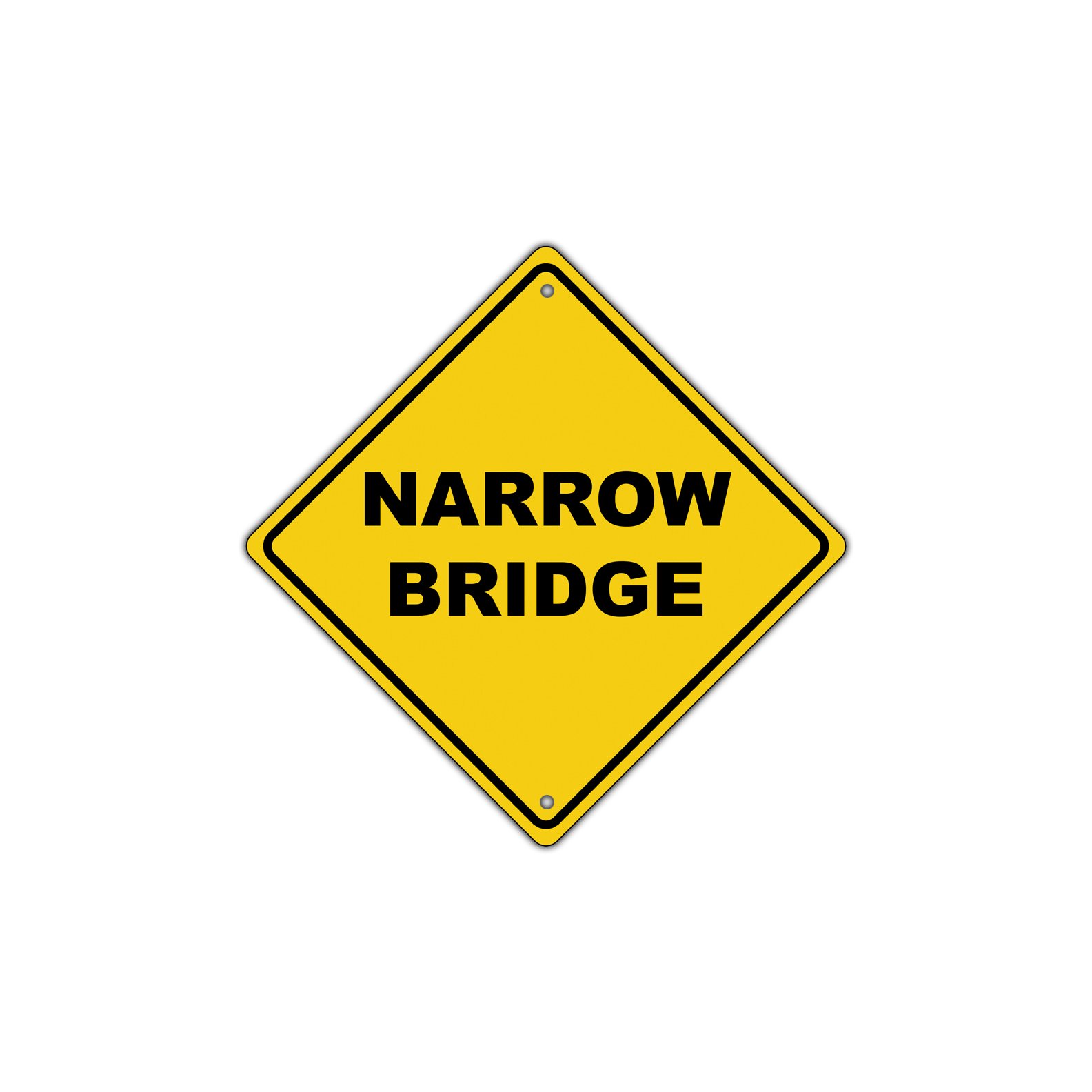 Narrow Bridge Sign