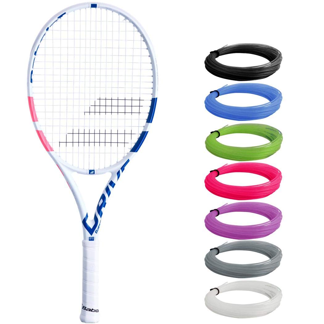 Buy Babolat Pure Drive Junior 26 Inch White/Pink/Blue Girl's Tennis ...