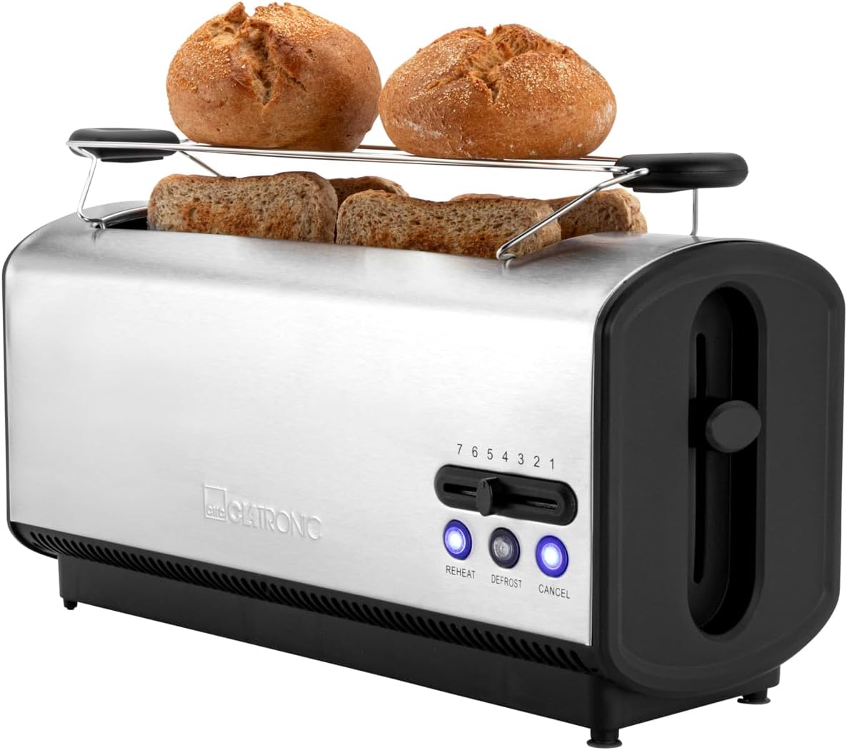 Amazon.de: Clatronic® Toaster mit Brötchenaufsatz | 4 Scheiben ...