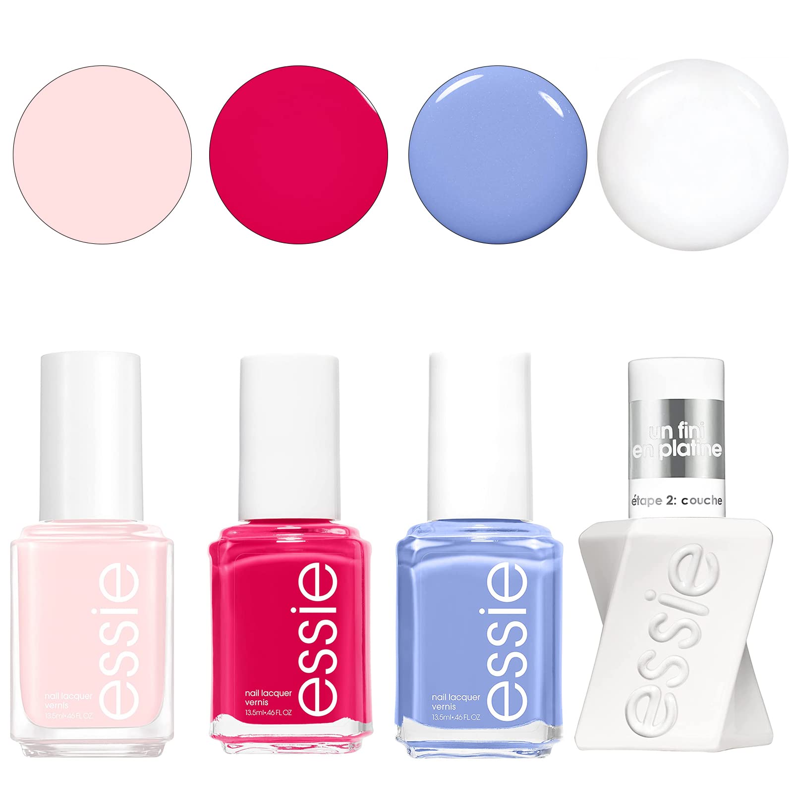 Buy Essie Nail Polish and Top Coat Kit 0.46 Oz with Nail File for ...