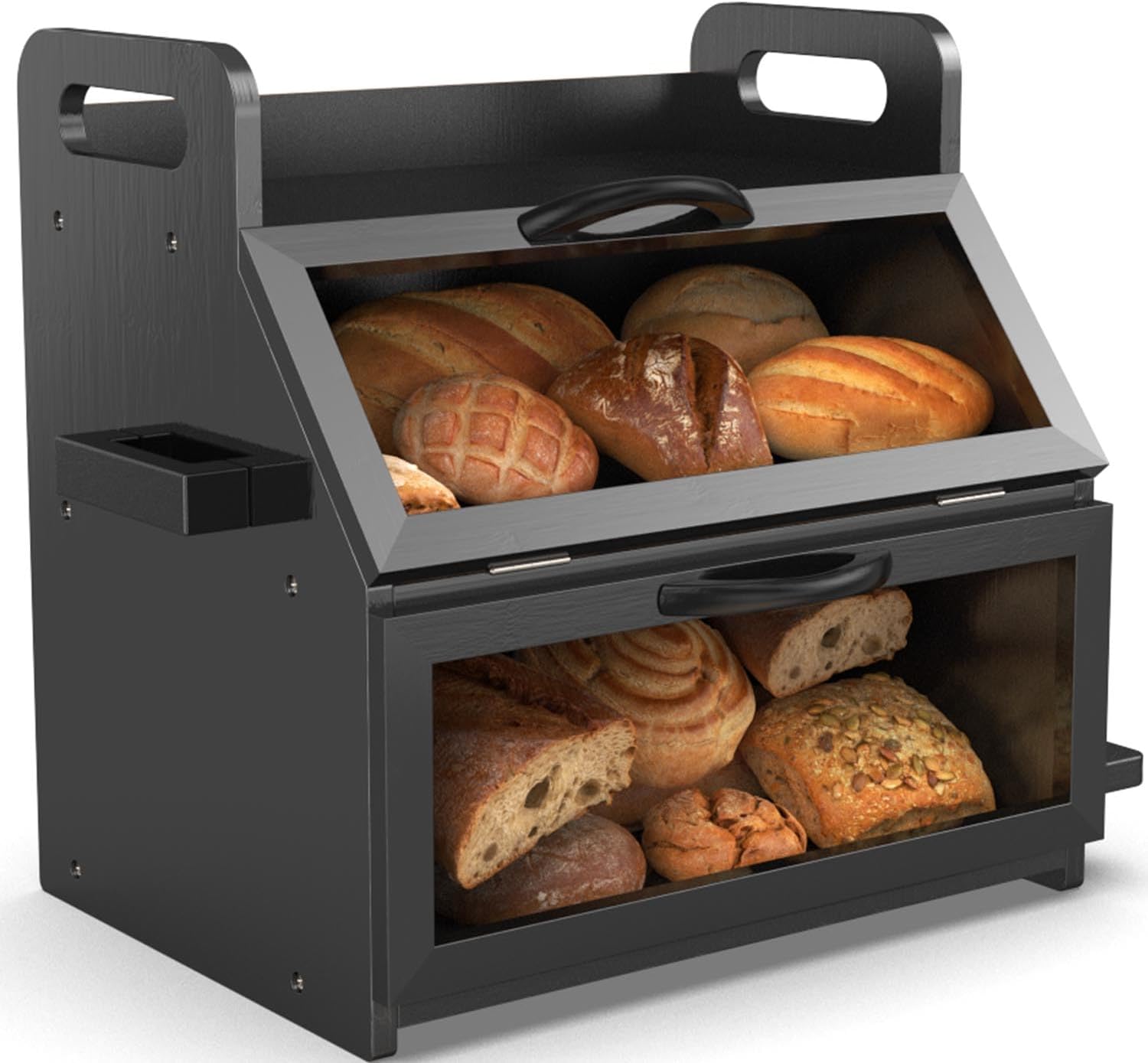 Amazon.com: DORPU Bread Box, Bread Boxes for Kitchen Counter Airtight ...