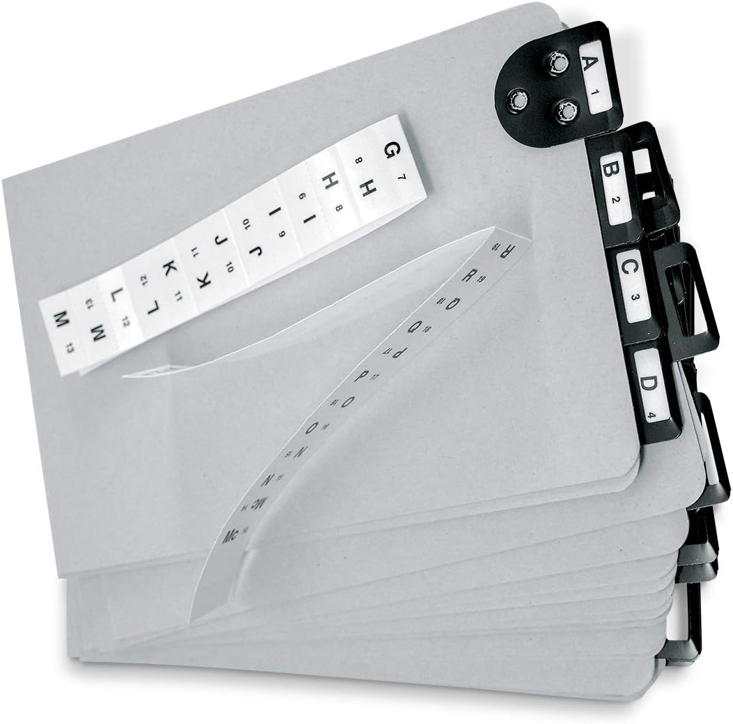 Amazon.com : EGP A-Z Index Guides, Metal Tabs, Size 6 1/2 x 9 1/4 ...