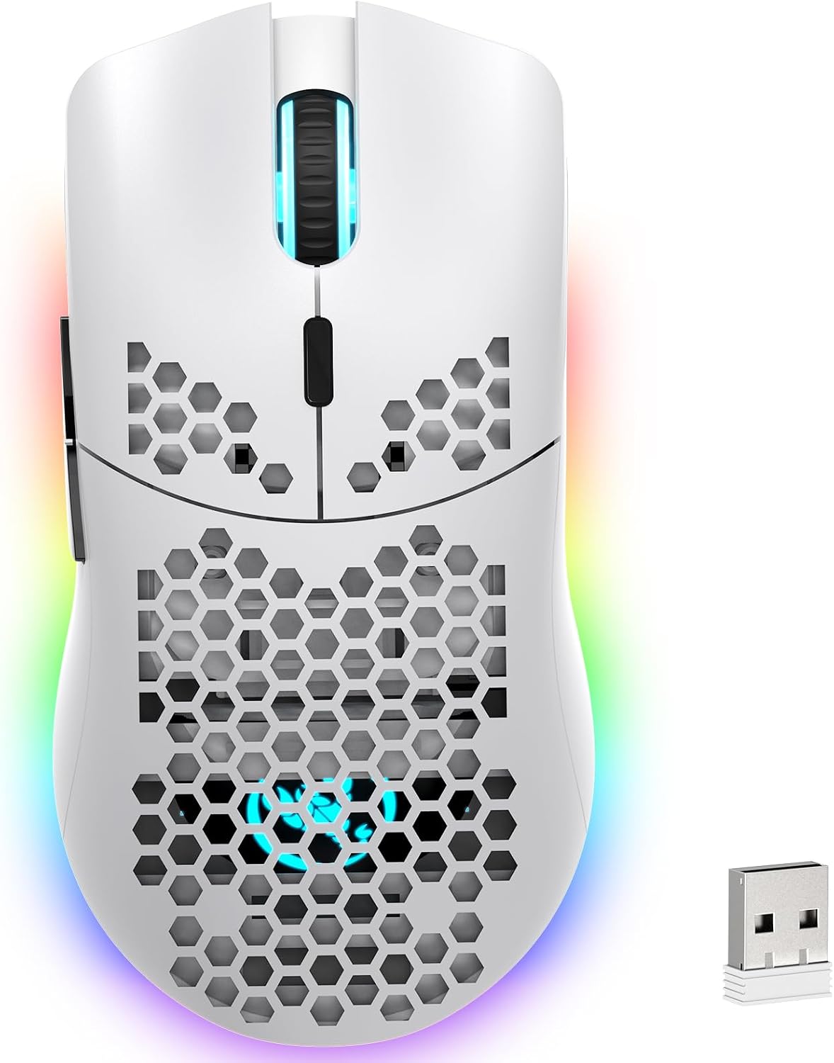 X HXSJ T66 Wireless Gaming Mouse Tri-Mode Superlight Honeycomb Design ...
