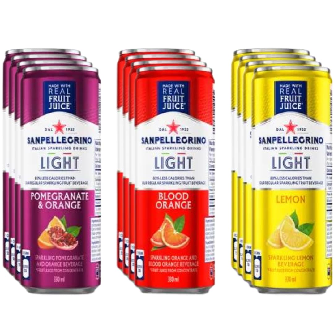 Buy San-Pelegrino Light Italian Sparkling Flavored Fruit Drink Variety ...