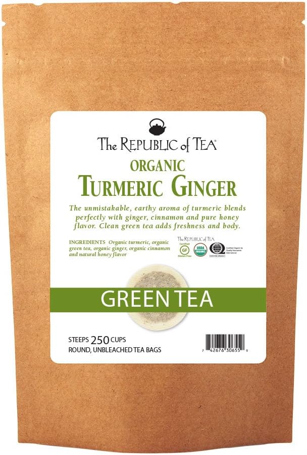 Amazon.com : The Republic of Tea - Organic Turmeric Ginger Green Tea ...