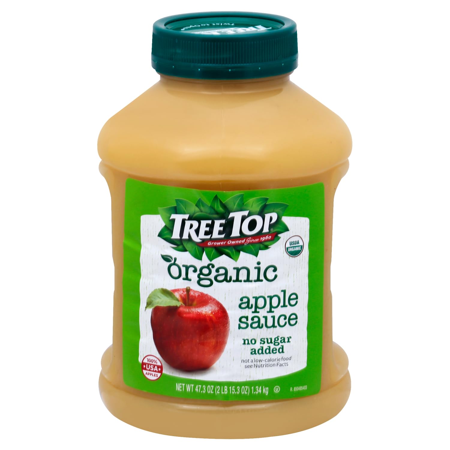 Amazon.com : Tree Top No Sugar Added Organic Apple Sauce, 47.3 Oz (Pack ...