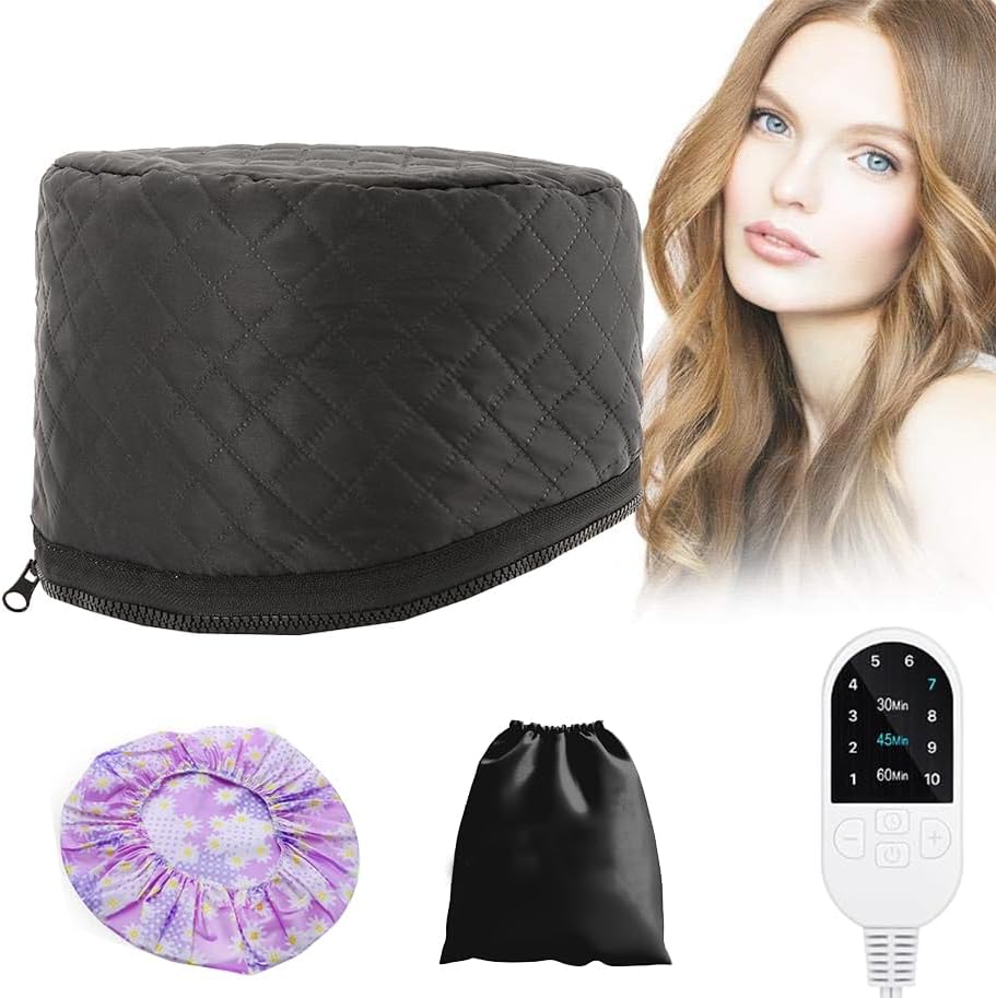 Amazon.com : Heat Cap for Deep Conditioning Hair Steamer Heating ...