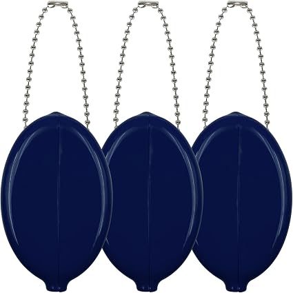 Amazon.com: DEEZOMO 3 Pieces Rubber Coin Purse, 2 x 3 Inches Oval ...