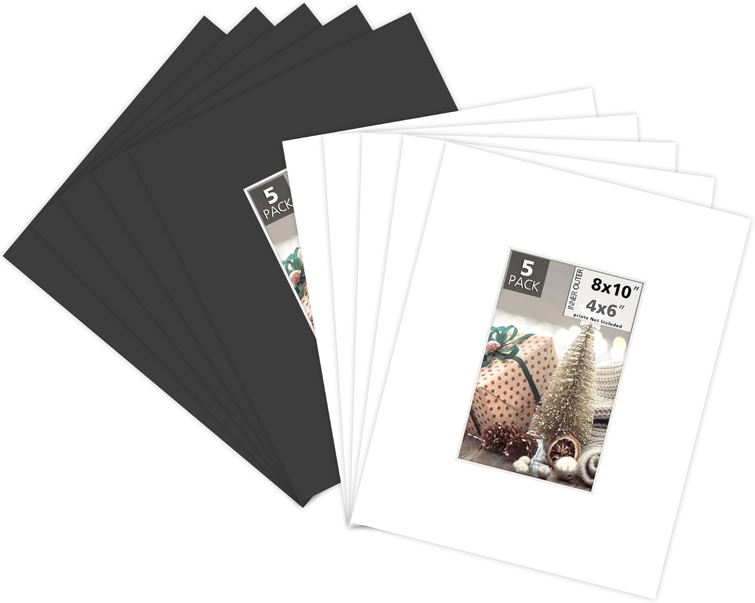 Amazon.com: Mat Board Center, 10 Pack Pre-Cut 8x10 Picture Mats for 4x6 ...