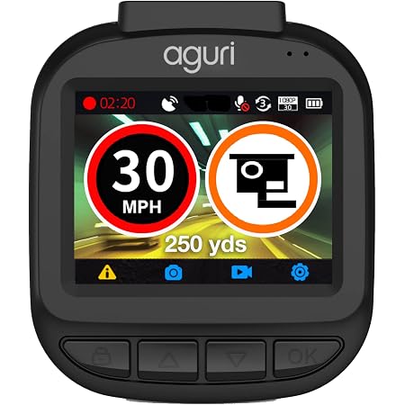 Aguri DX1200 Dash Cam and Speed Camera Detector with Super HD video ...