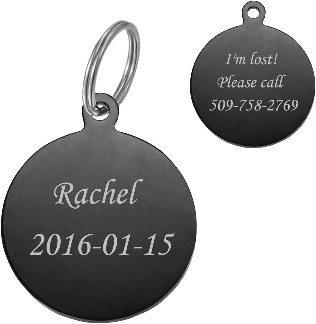 Stainless Steel Pet ID Tags Dog Tags Personalized & Engraved Custom ...
