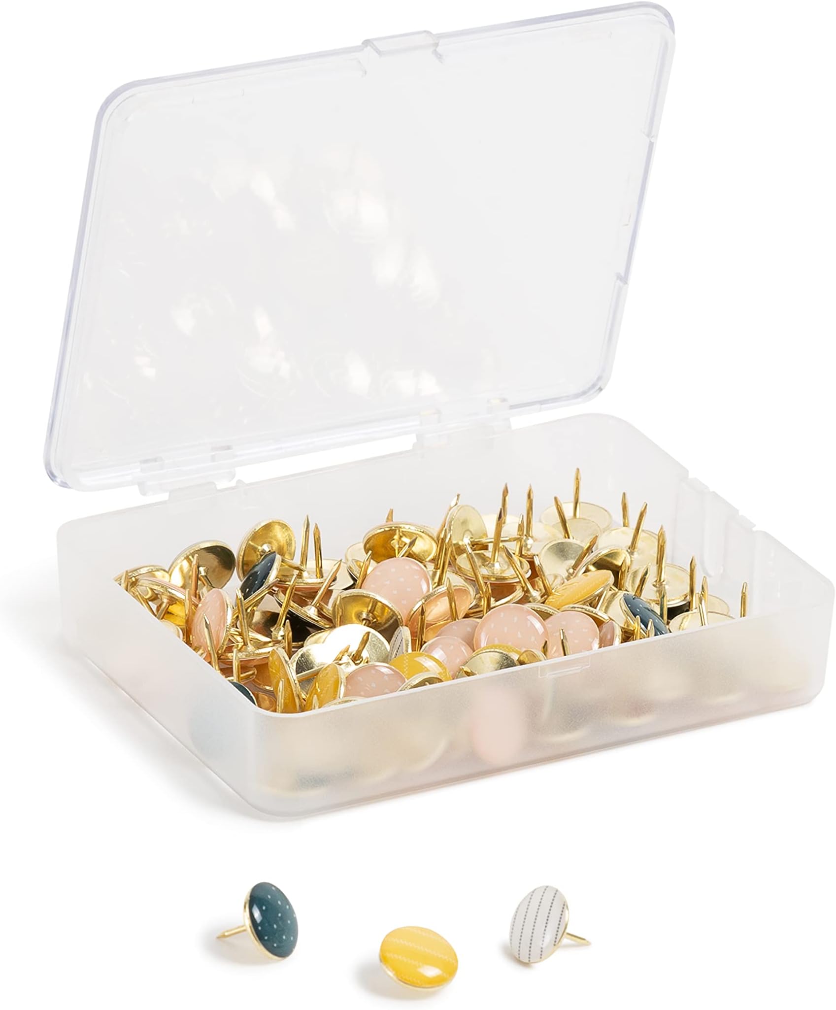 Amazon.com: U Brands Wood Push Pins, Walnut, 20-Count (2096U06-24 ...