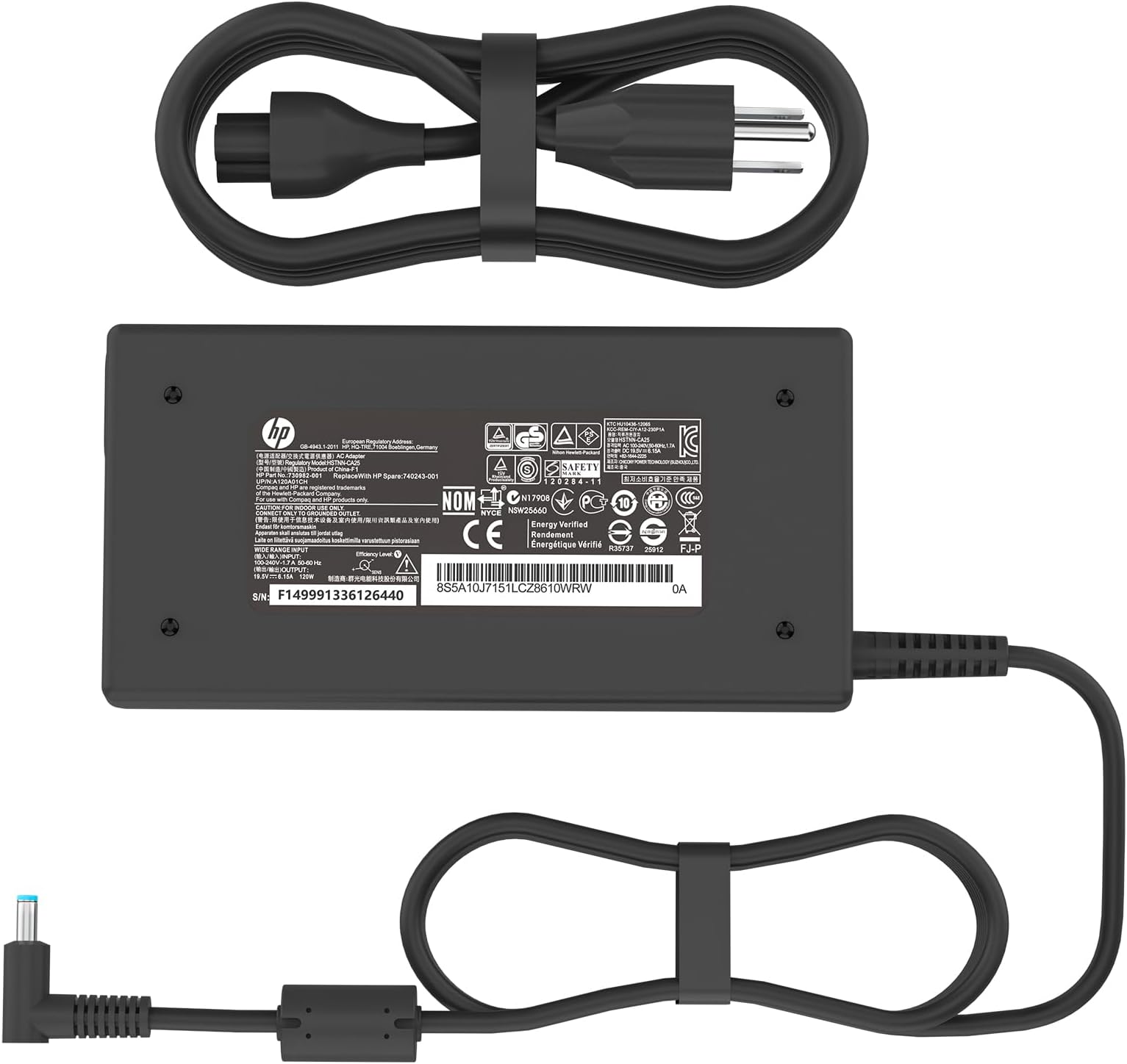 Amazon.com: Genuine 120W AC/DC Adapter Compatible with HP USB-C Dock G5 ...