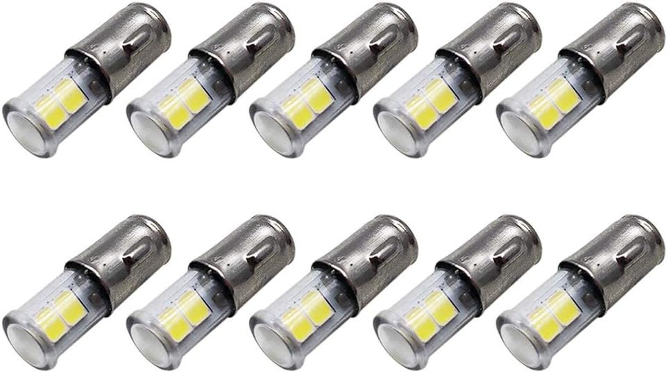 Amazon.com: Ruiandsion 10pcs 3898 BA7S LED Bulbs White DC 12V 2835 4SMD ...