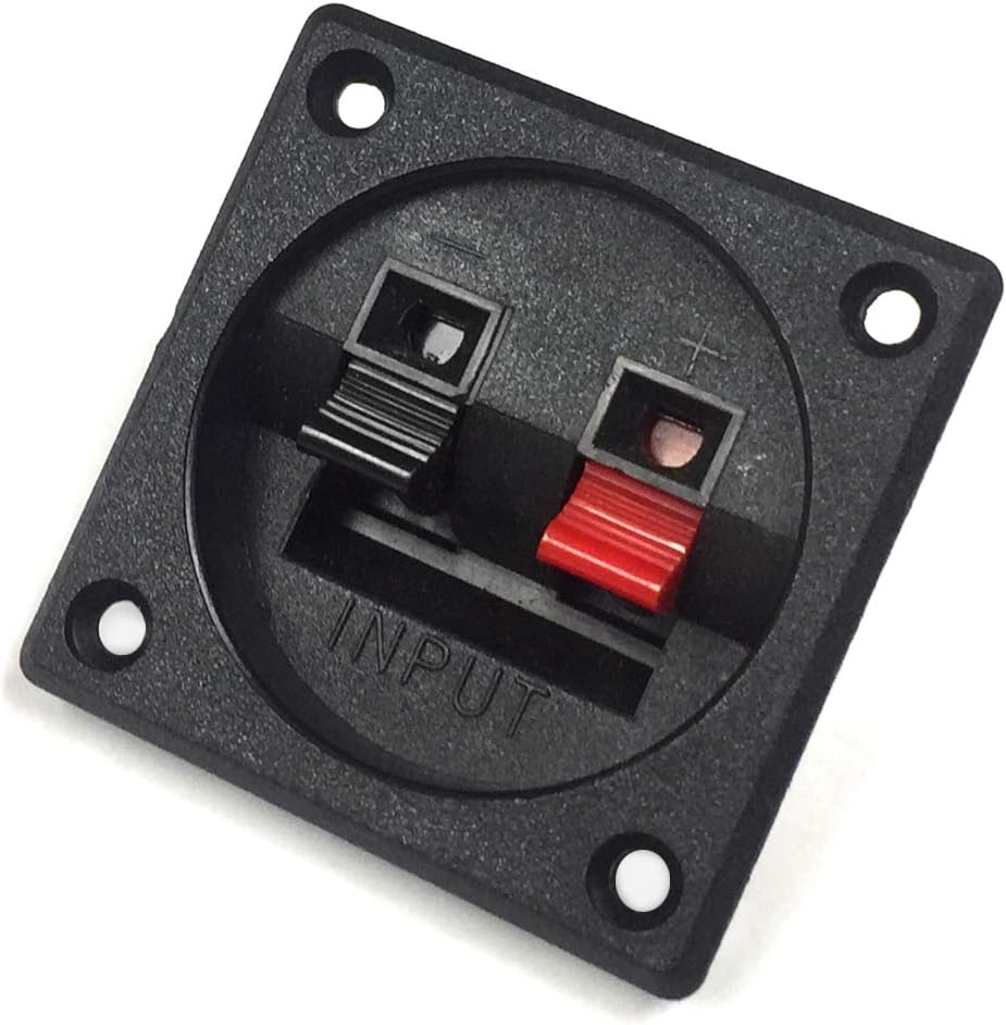 Amazon.com: Goldwood Sound Speaker Box Terminal Cups 2 Square Power ...