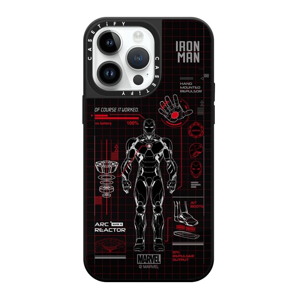 Amazon.com: CASETiFY Mirror iPhone 14 Pro Max Case [Iron Man Co-Lab ...