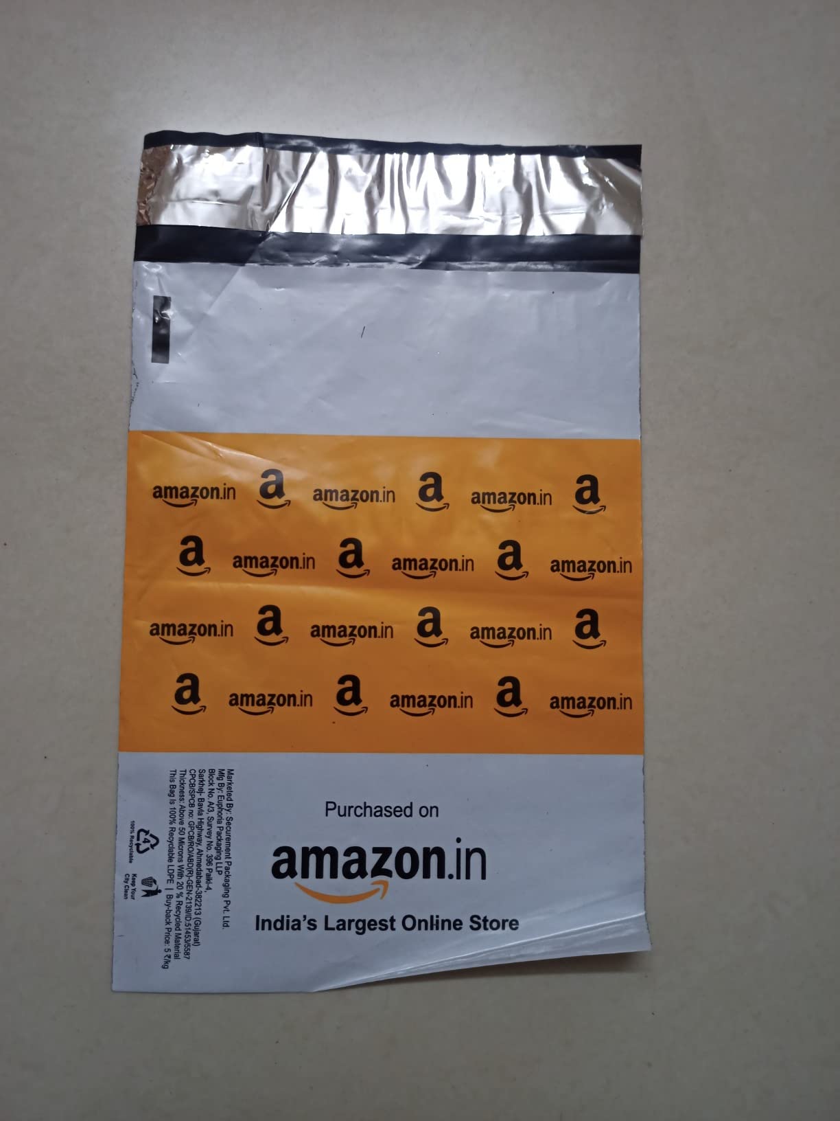 SECUREMENT Branded Premium Polybags For AMAZONN (60 Microns) (100% ...
