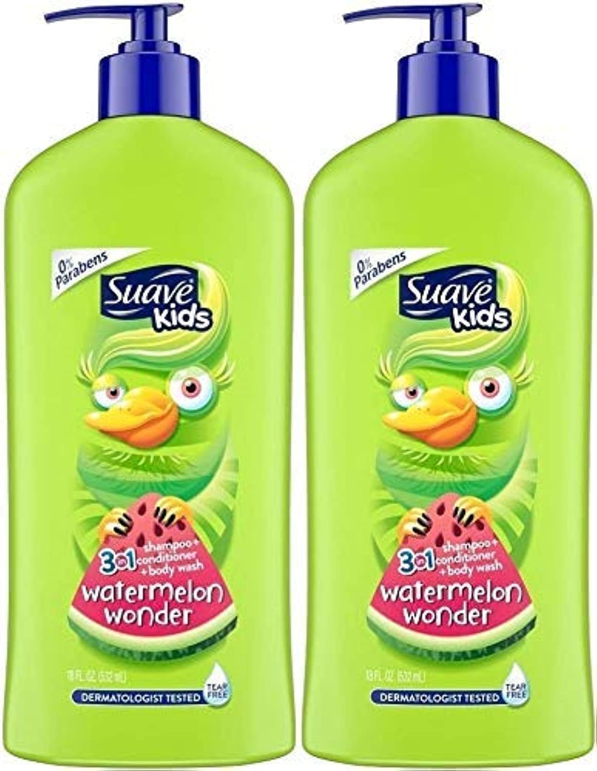 Amazon.com: Suave Kids 3 In 1 Shampoo-Cond -Bodywash Watermelon 18 ...