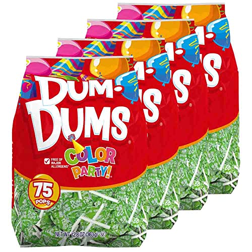 Dum Dums Light Blue Blu Raspberry 4-75 count bags: Buy Online in INDIA ...