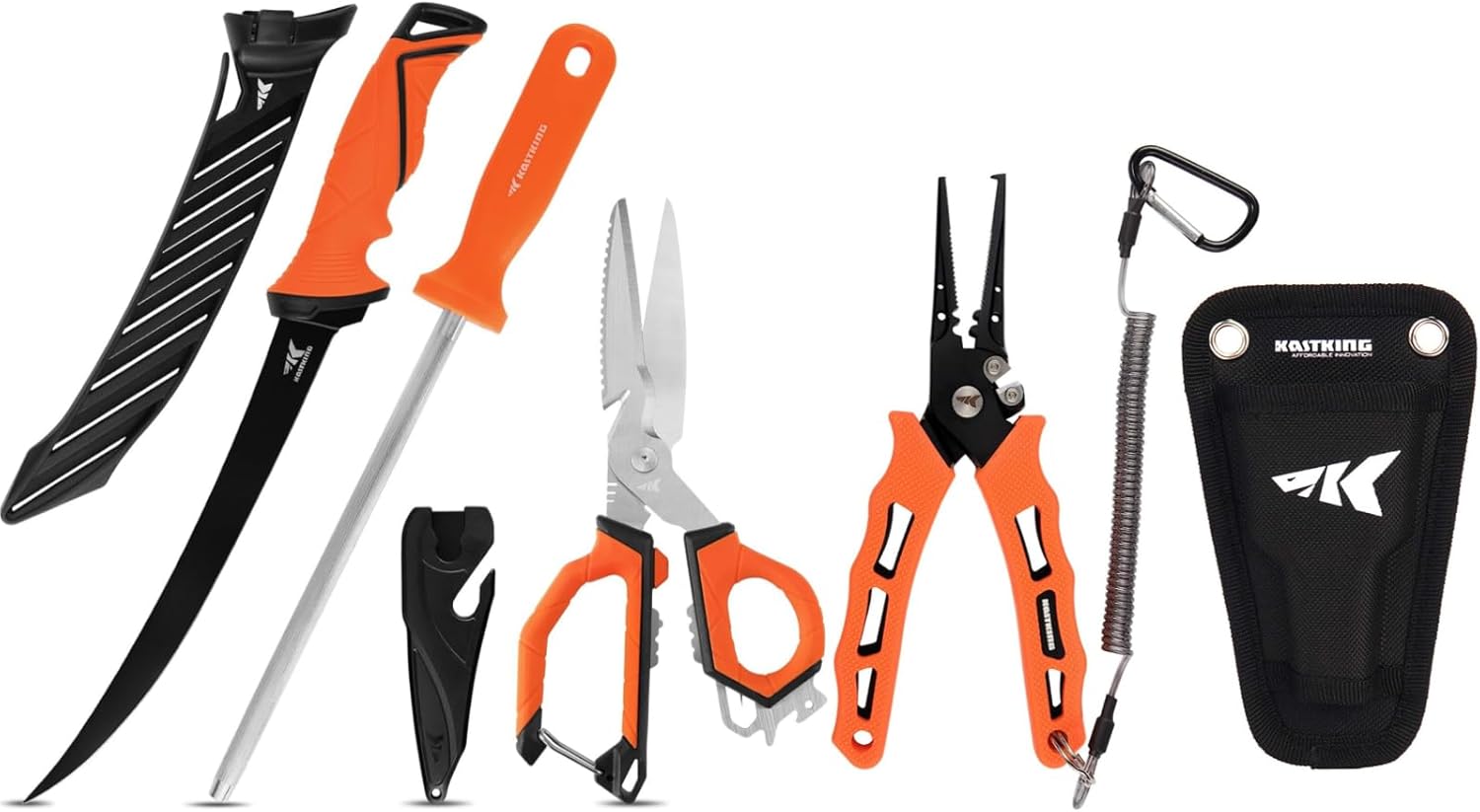 Amazon.com : KastKing Paradox Fishing Tool, 9" Fillet Knife, 9" Multi ...