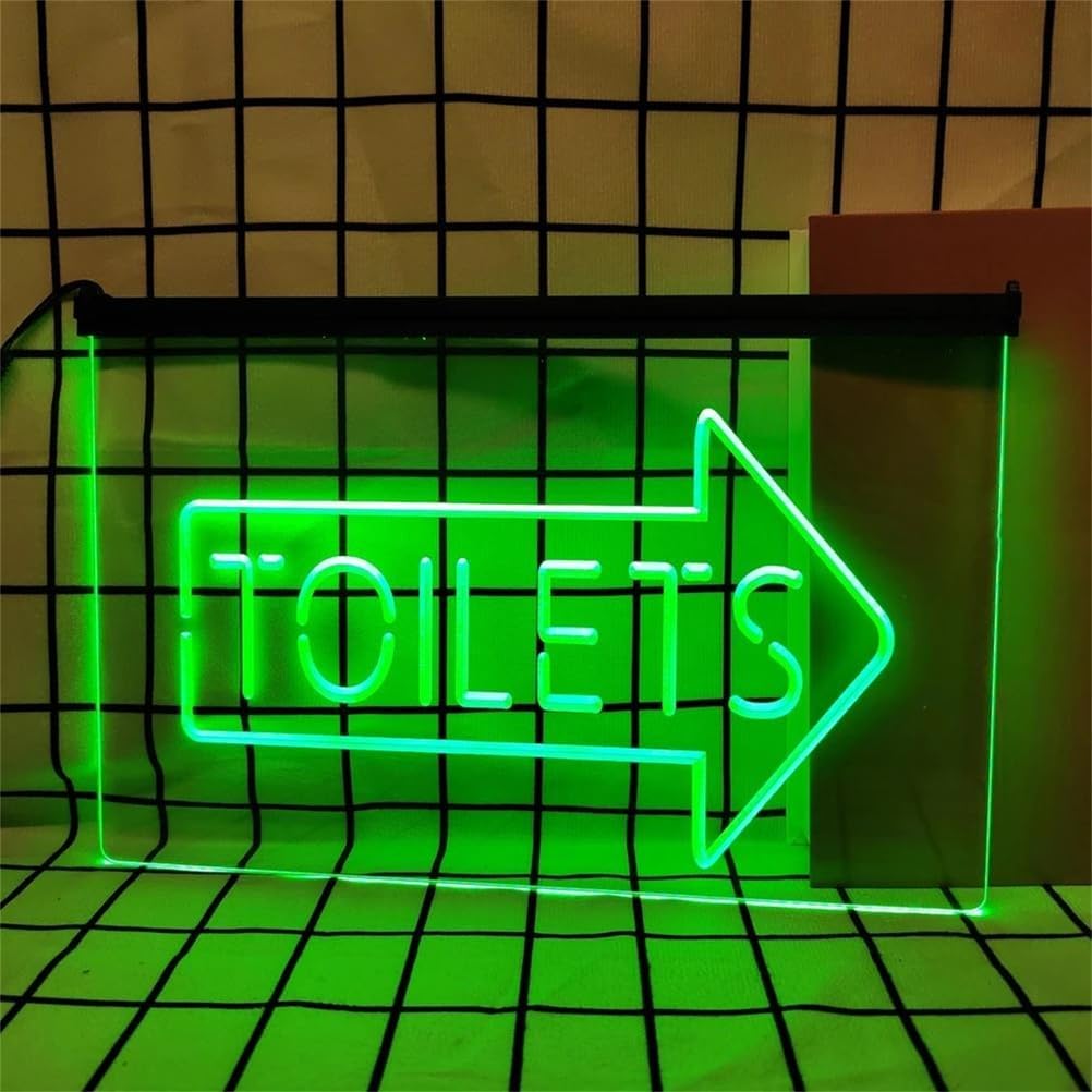 REWIS Public Toilets LED Neon Signs, USB Powerd Dimming Neon Lights ...