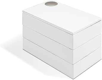 Umbra Spindle Jewlery Box, Stacked Jewelry Box with Three Compartments ...