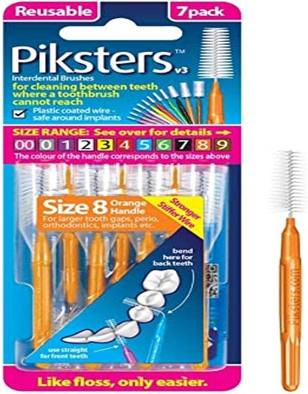 Amazon.com: Piksters Size 8 Orange Handle : Health & Household