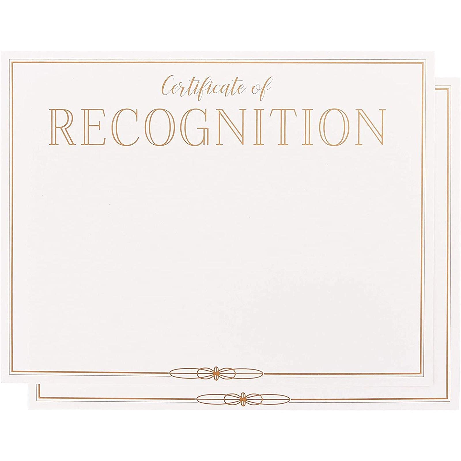 Certificate Of Recognition Border