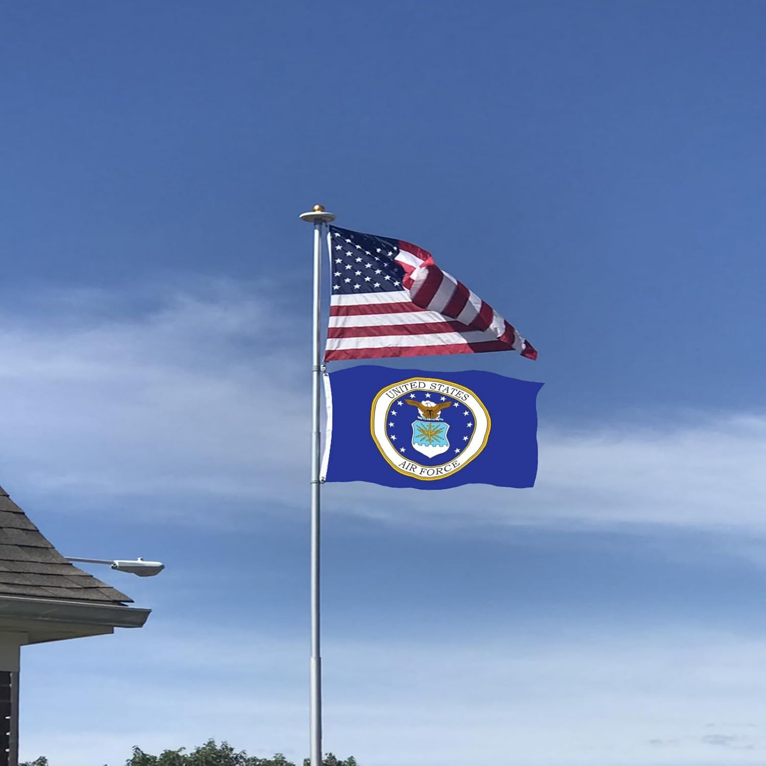 Air Force Crest Emblem Flags 3x5 Outdoor Made in USA-Double Sided 3 Ply ...