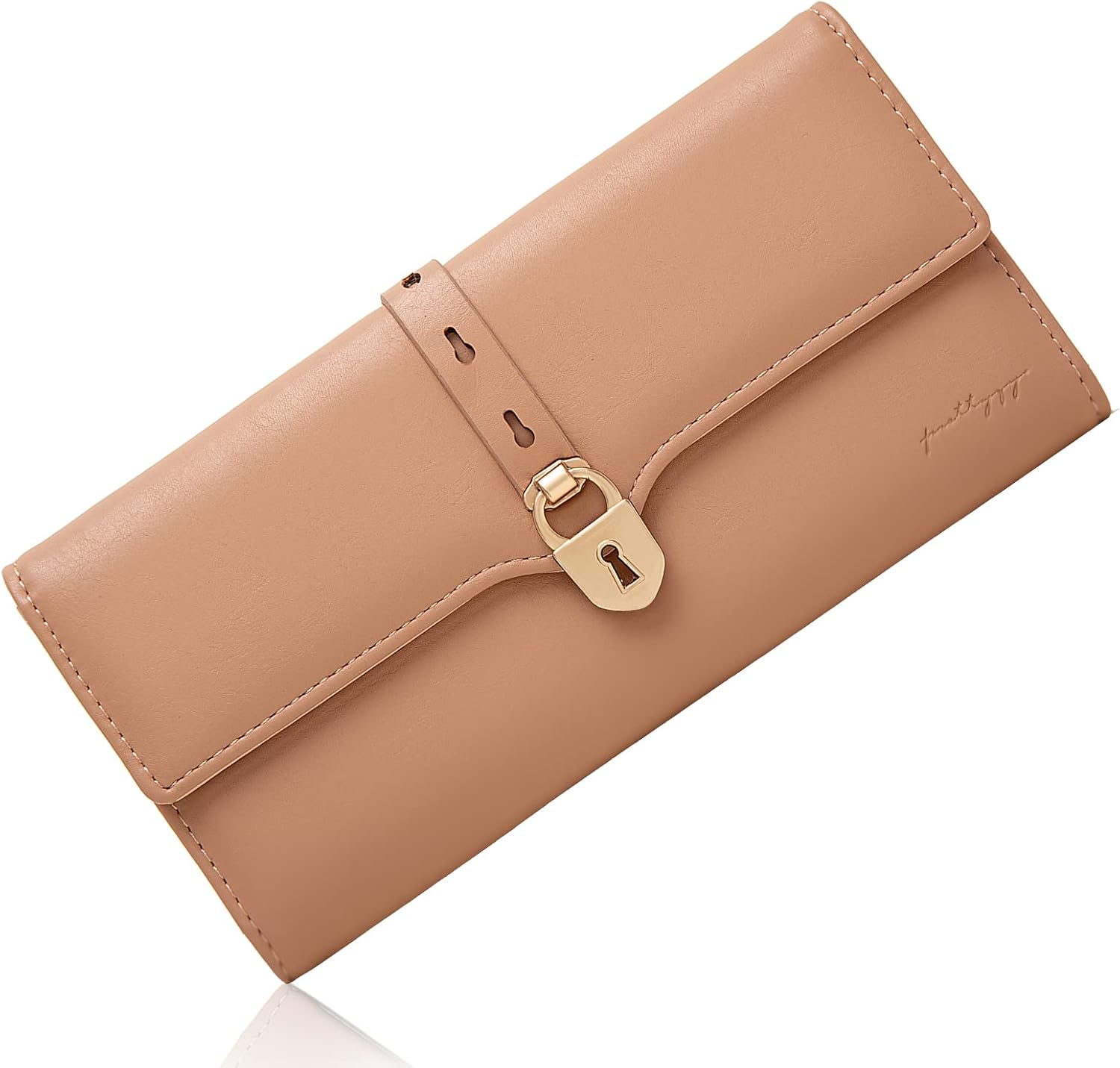 Amazon.com: Prettyzys Large Capacity Trifold Clutch Wallet for Women ...