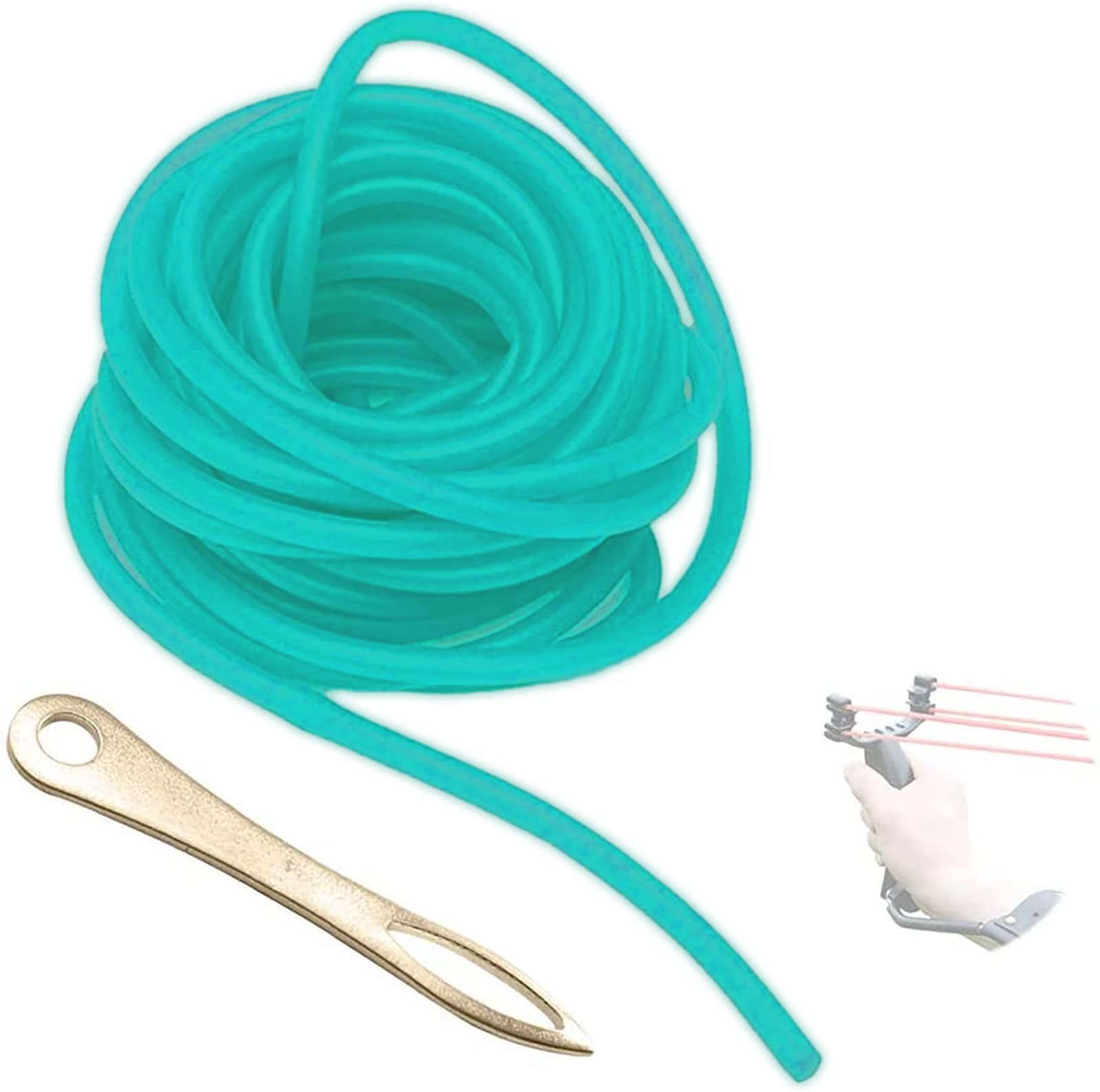 Buy Latex Rubber Tubing Sling Catapult Spear Band Surgical Tube Natural ...