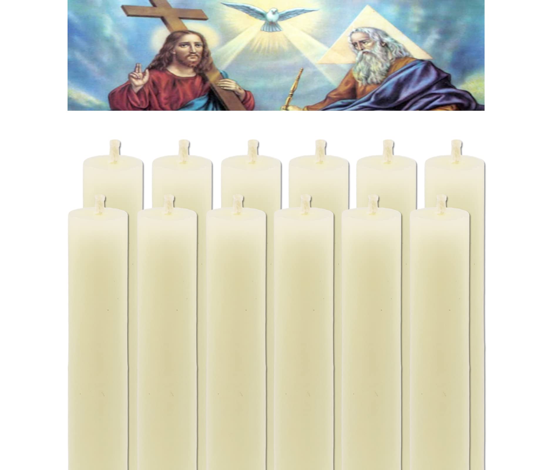 Eucaris - Paquete 12 Velas de la Divina Providencia Mini Cirios para ...