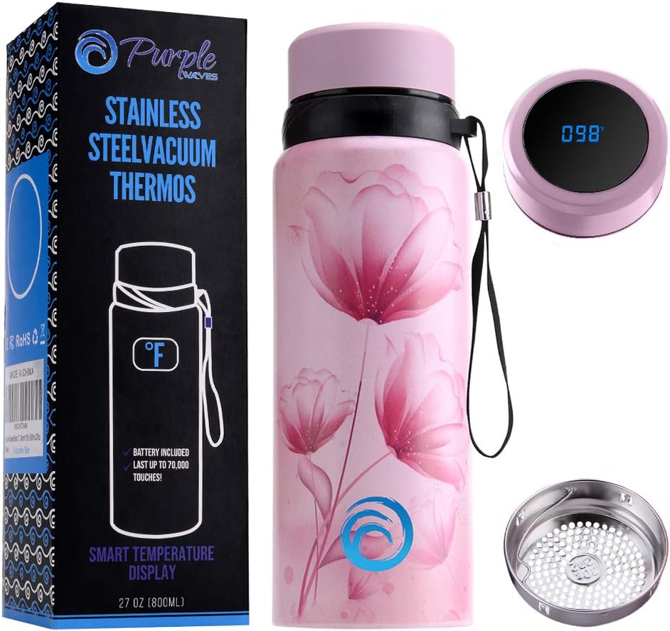 Amazon.com: Purple Waves Smart Temperature Display in Fahrenheit ...