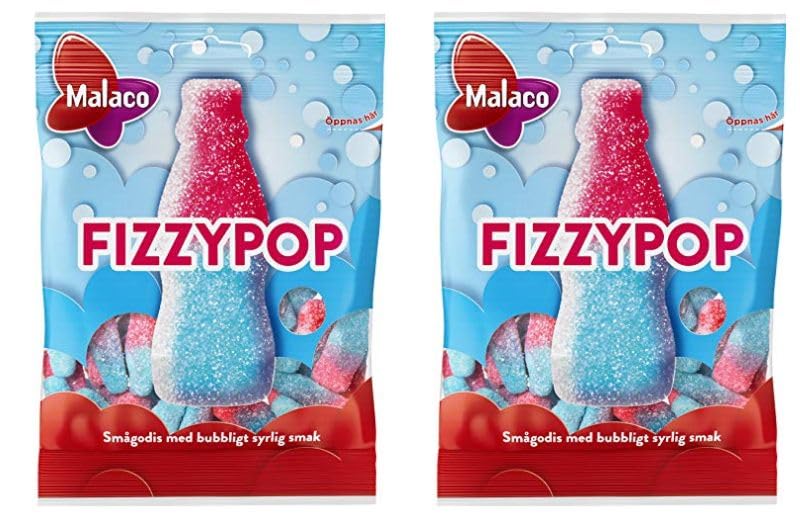 Amazon.com : Malaco Fizzy Pop Sour Candy 2 packs of 80g : Grocery ...