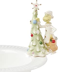 Amazon.com: Lenox 894956 Profile Grinch Popper, Ivory, Christmas ...