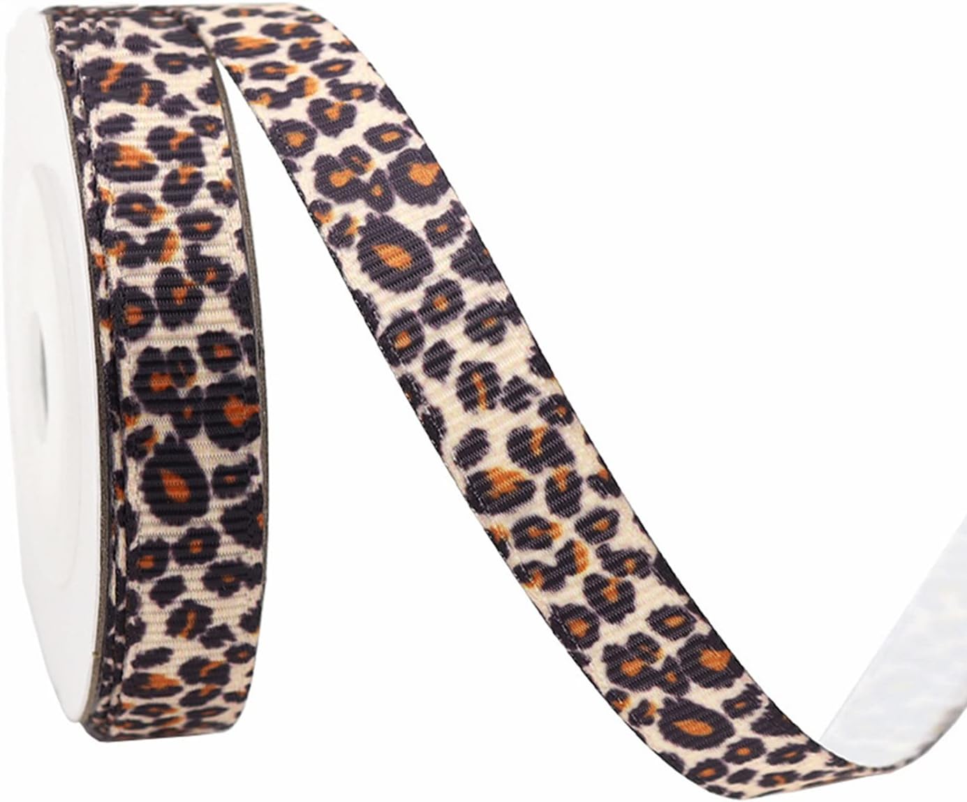 JNAWA 5 Yards Leopard Print Ribbon Cheetah Grosgrain Ribbon Decorative ...