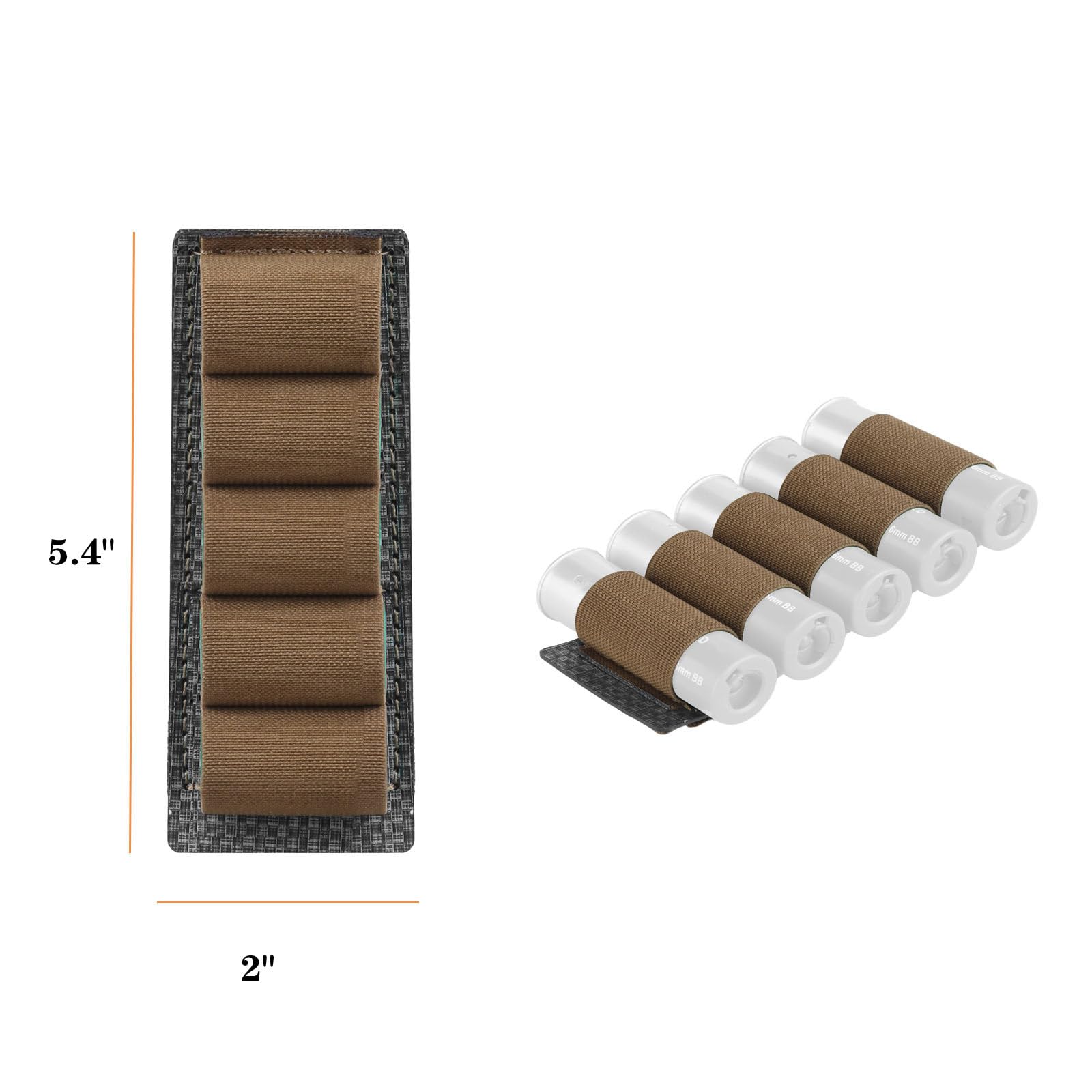 Snapklik.com : 2 Pack Tactical 12 Gauge Shotgun Shell Holder Molle ...