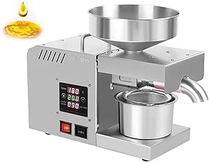 Amazon.com : Automatic Oil Press Machine Extractor 304 Stainless Steel ...