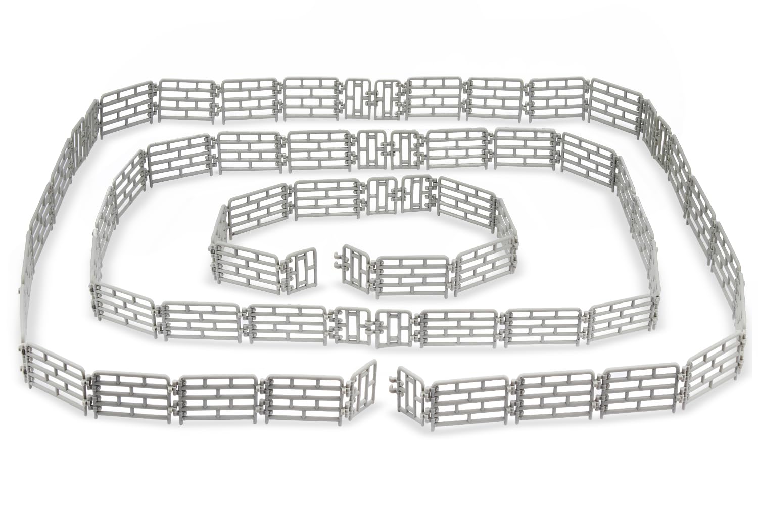 TOYMANY 64PCS Mini Toys Fence for Farm Animals - Tiny Horse Corral ...