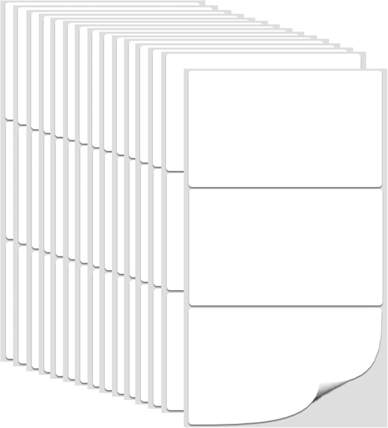 45pcs Large White Labels - Stickers for Storage Boxes (102 x 62mm ...