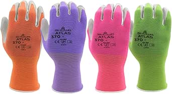 SHOWA Atlas 370 Nitrile Palm Coated General Purpose Work Gloves with ...