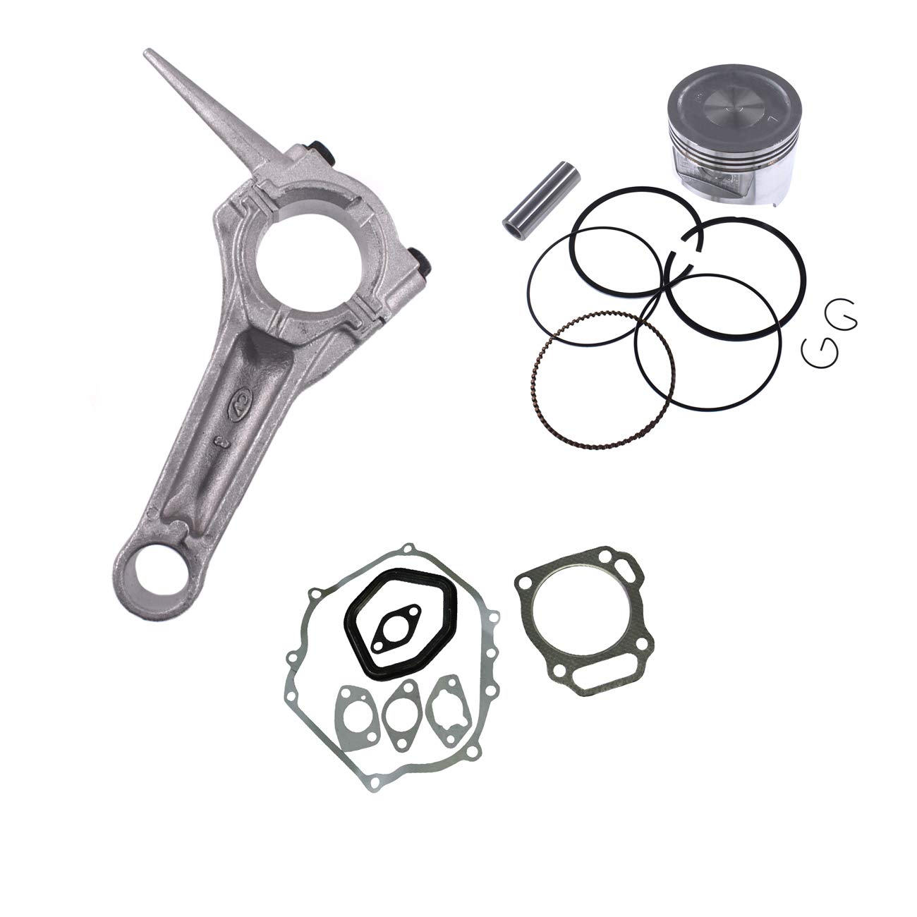FUWTLP Connecting Rod Piston Gasket Kit For Honda GX390 13HP Engine ...