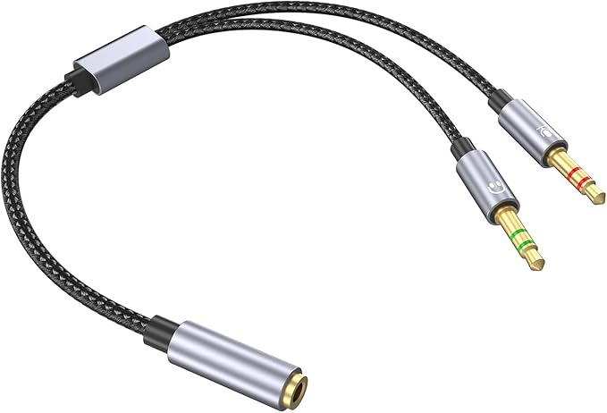 Headsets Splitter Cable 3.5mm To 2x3.5mm Male Headphone Splitter For ...