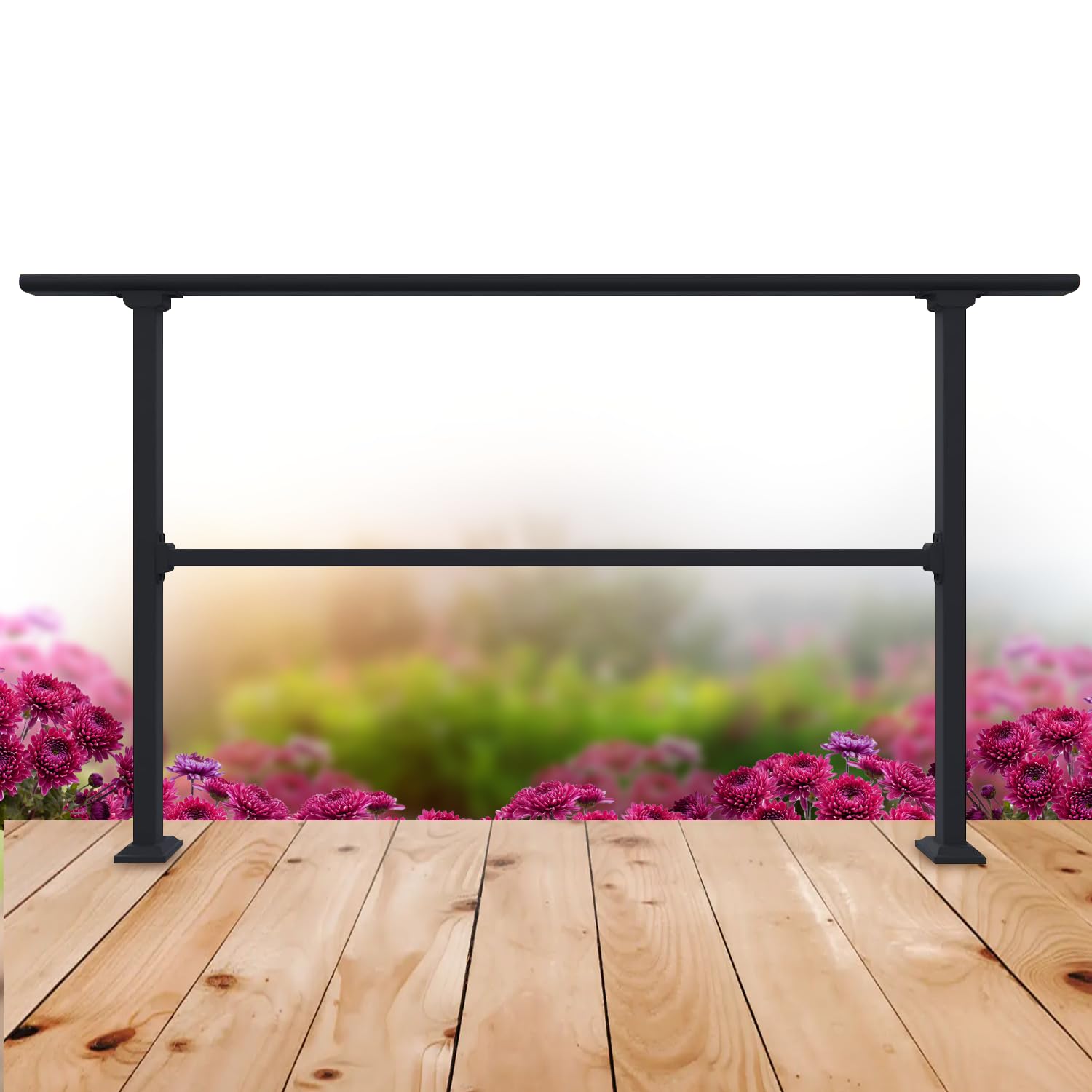 Snapklik.com : Horizontal Simple Flat Railing Kit (36 Tall