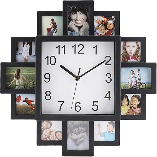 DIY Frame Clock,2 in 1 Wall Clock Photo Frame Clock DIY Wall Clock ...