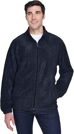 Harriton Men's Full-Zip Fleece at Amazon Men’s Clothing store: Athletic ...