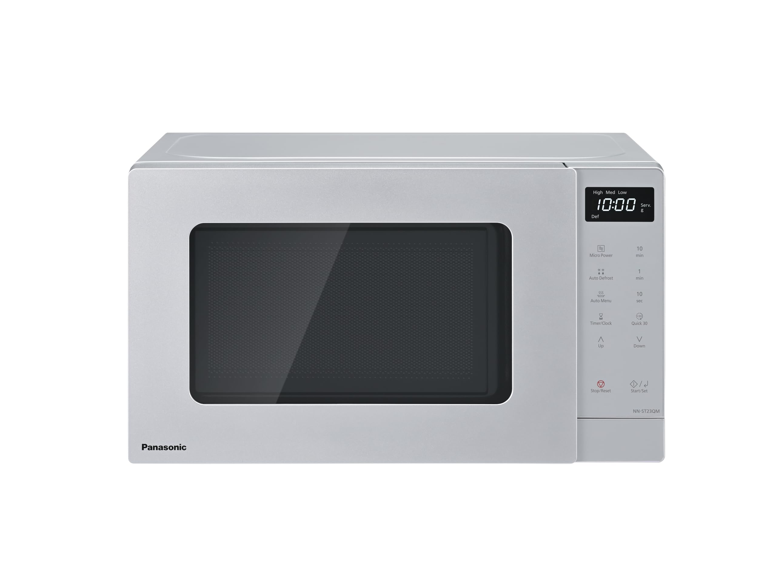 Panasonic 20L 800W Compact Microwave Oven with Auto Menus, Silver (NN ...