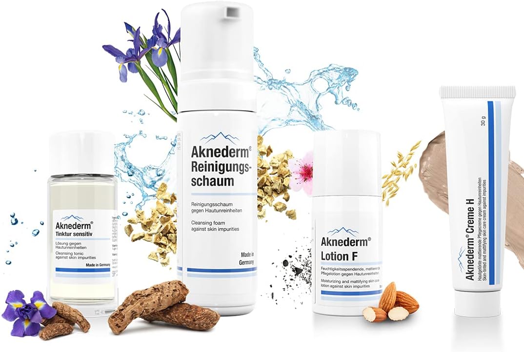 AKNEDERM Premium Set for Sensitive Skin 260 ml – BigaMart